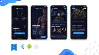Free Google Flutter Tutorial - Flutter UI & GetX - Workout Fitness App - LiveTalent.org