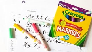 Learn Calligraphy with Crayola Markers - LiveTalent.org